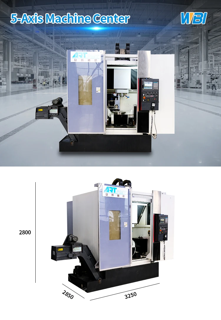 5 Axis Cnc Milling Machine Fanuc System Fmv4005h Cnc Milling Machine 5 ...
