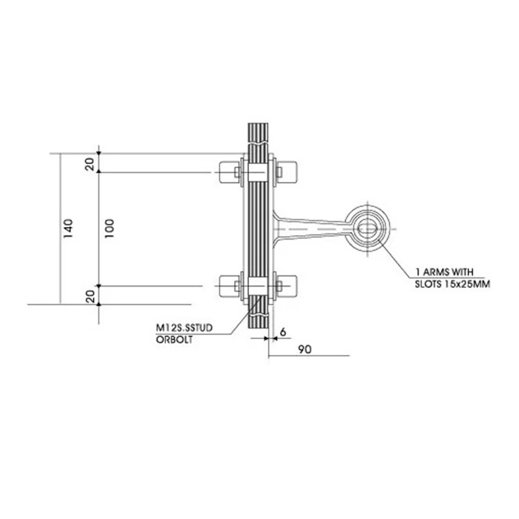 Spider Glass Curtain Wall Spider System - Excellence & Durability