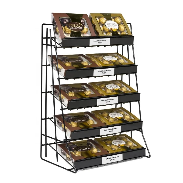 Standing Type Five Layers Retail Wire Counter Display Racks - Buy Wire ...