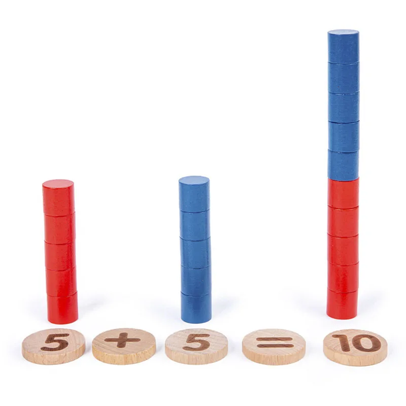 Wooden Montessori Ten Grid Array - Math Enlightenment