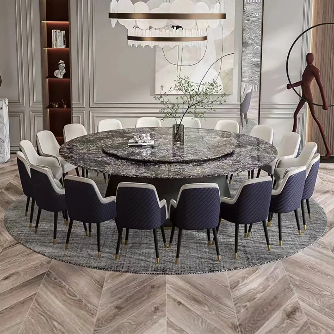 Stainless Steel Round Dining Table Set with 4 Chairs for Restaurant ODM