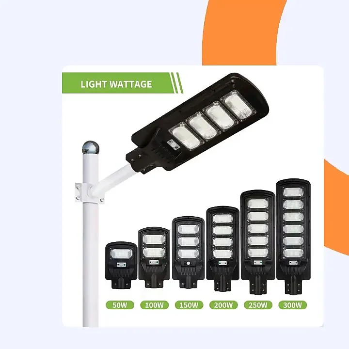 Energy Saving Ip65 Waterproof All In One Solar Streetlight Outdoor ...