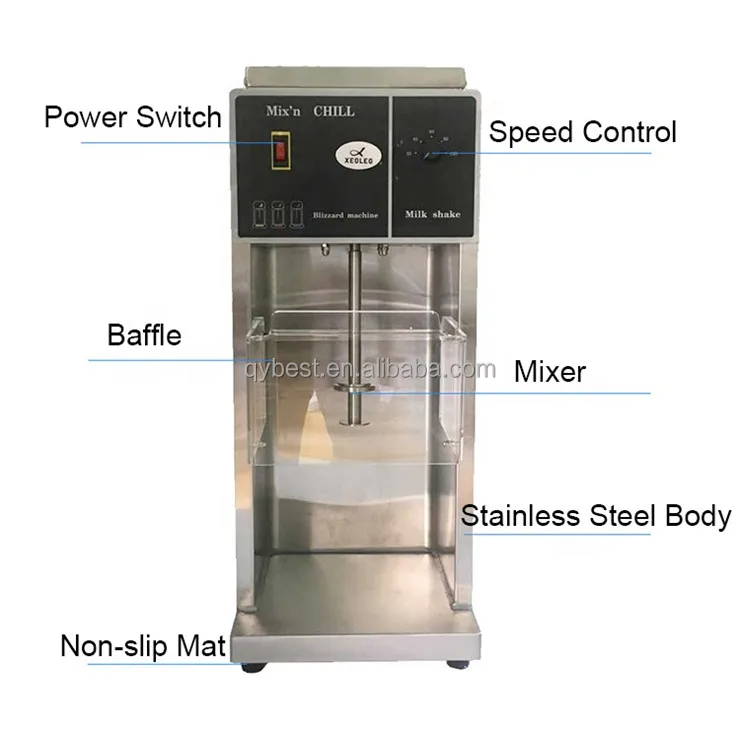 Mcflurry Soft Ice Cream Powder Blender Blizzard Maker Machine - Buy The ...