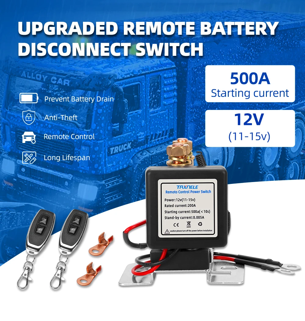 Universal Battery Switch Relay - Wireless Remote Control