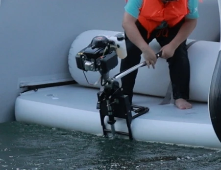 Inflatable Electric Motor Fishing Boat Catamaran Custom-Size Floating ...