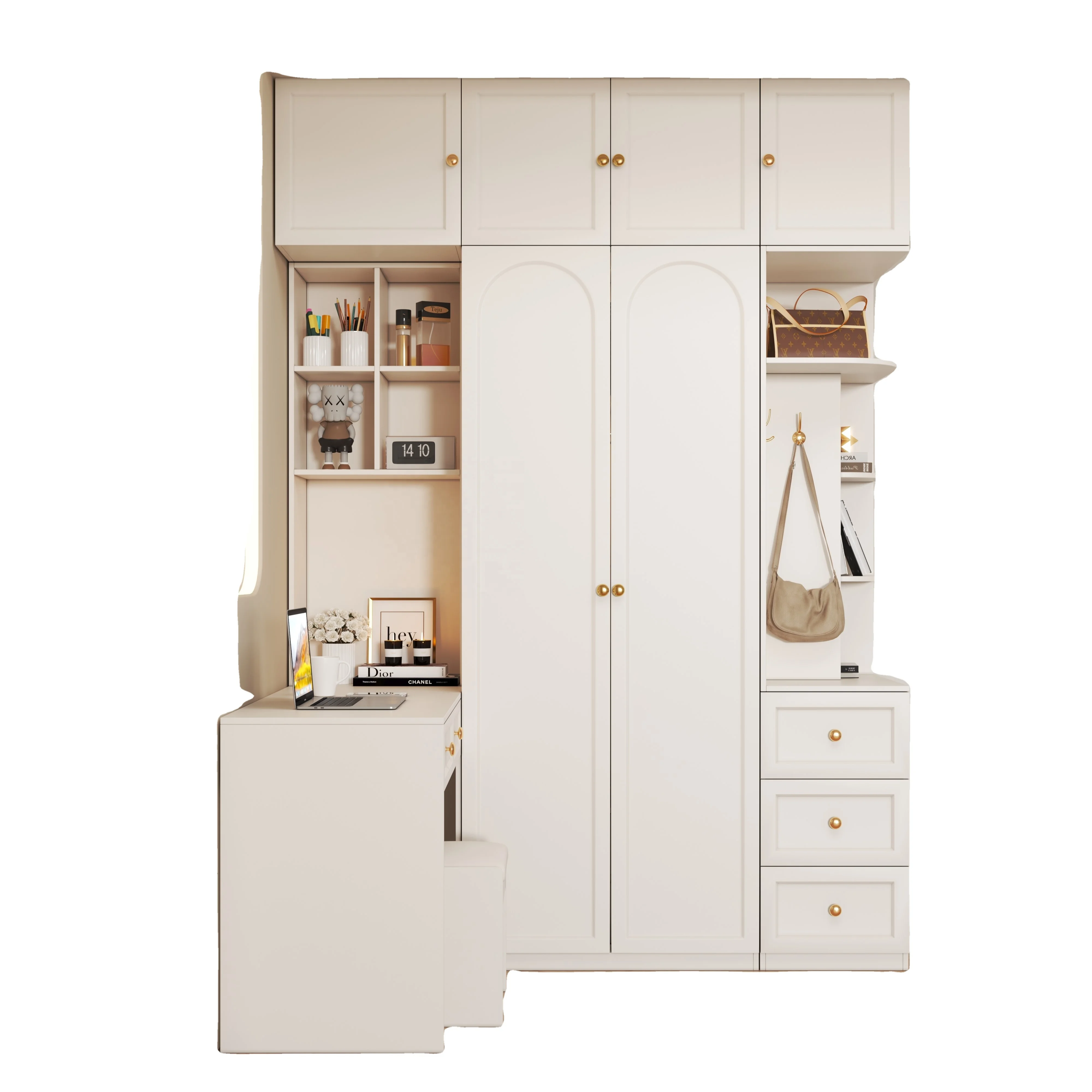 Elegant Sliding Door Wardrobe Dressing Table Design Wardrobe Luxury ...