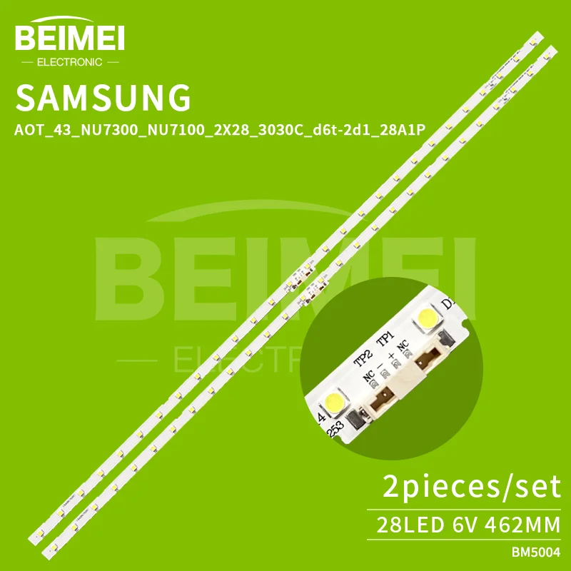 Samsung Tv 43 Inch 28 Leds 6v Tv Led Strip Light Aot-43-nu7100f2x28 ...