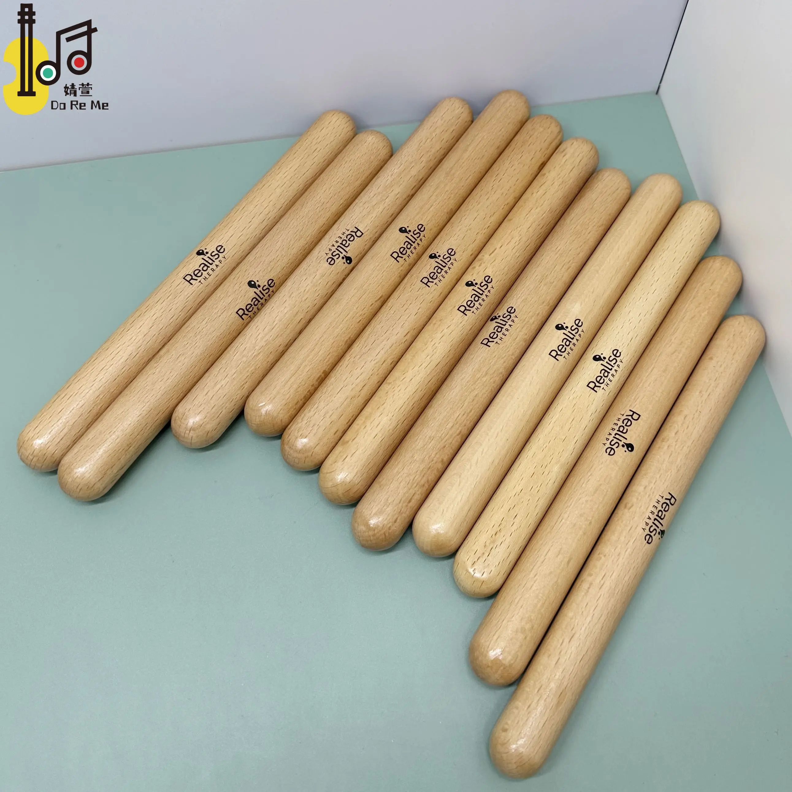 8inch Rhythem Stick Wood Claves Orff Wooden Material Musical Instrument ...