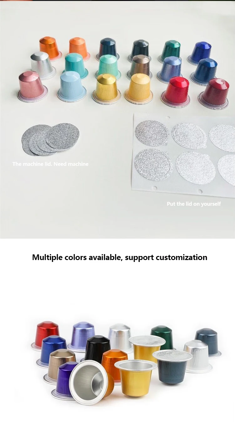 Disposable Nespresso Capsule Container New Aluminum Empty Coffee Pods ...