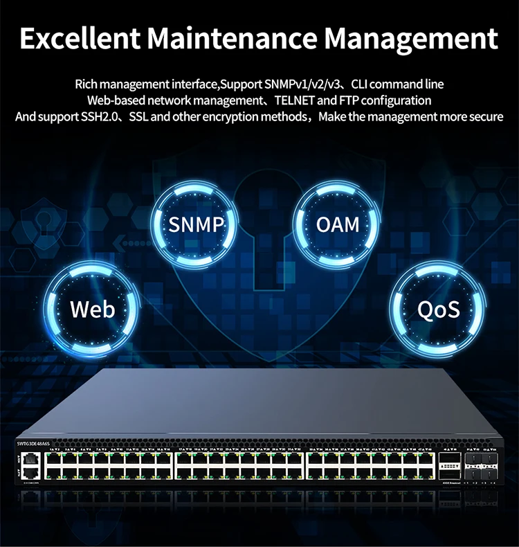 HORACO 48 Port 2.5gbe Switch - L3 Managed E-Sports Switch