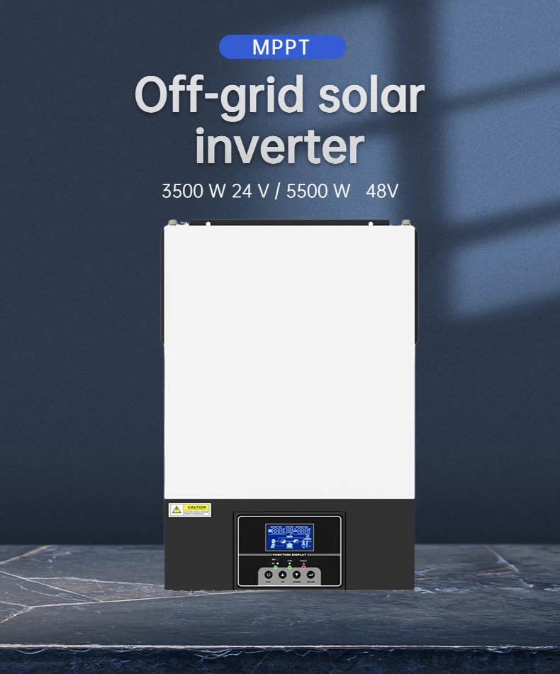 Hybrid Solar Inverter 5 Kw 3500w With 100a Mppt Solar Charge Controller ...