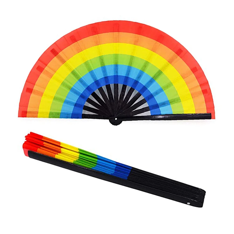 Custom Premium Bamboo Folding Clack Hand Fan - 33cml