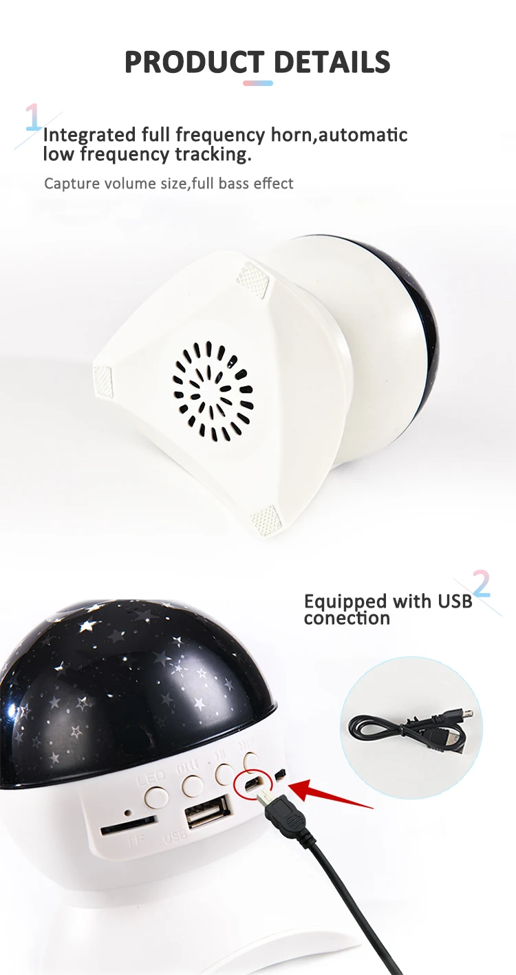Music Player Night Light Multi Color Master Kids Starry Sky Light Led ...