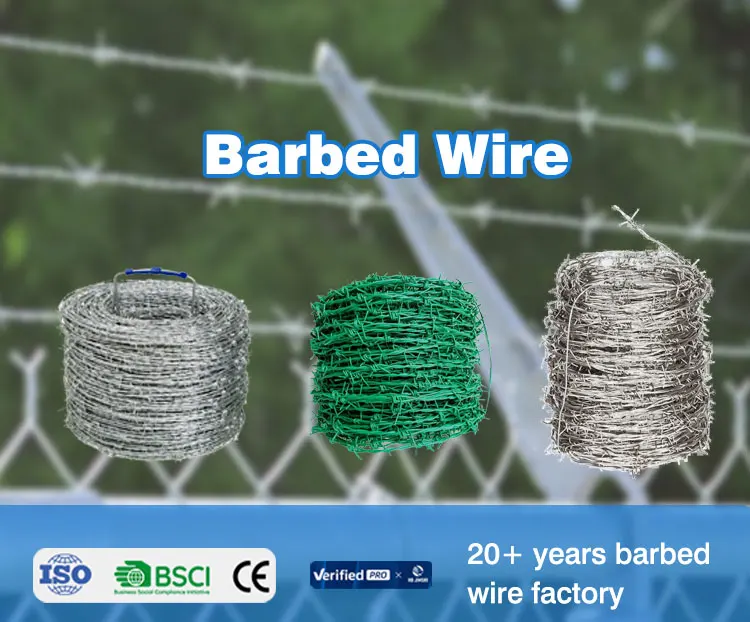 Single Twisted Barbed Wire Roll,double Twisted Barbed Wire Fence ...