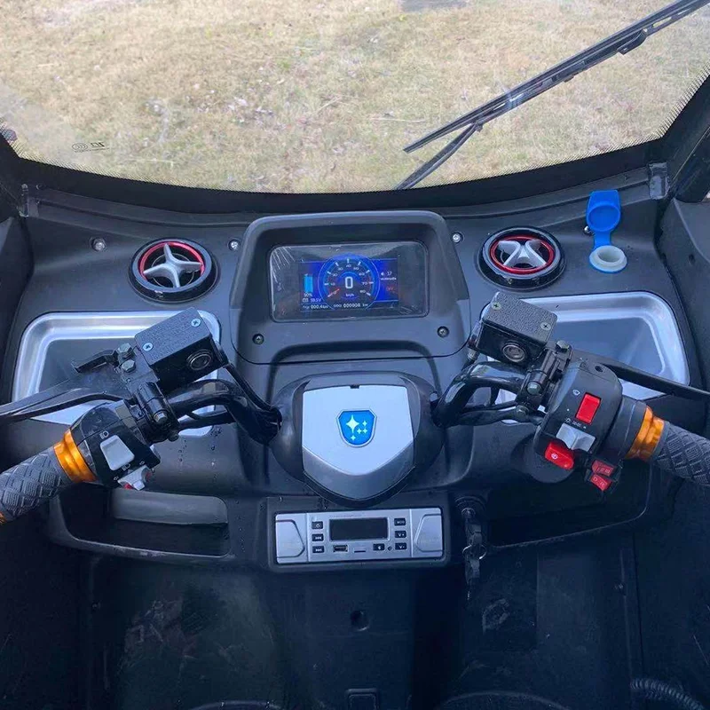 Mini Electric Three-wheeled Autonomous Micro Van with Cargo Boxes Are ...