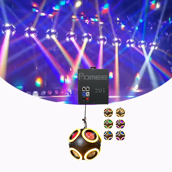 Dynamic Fullcolor 4in1 RGBW LED Football Kinetic Light Sphere Beam With ...