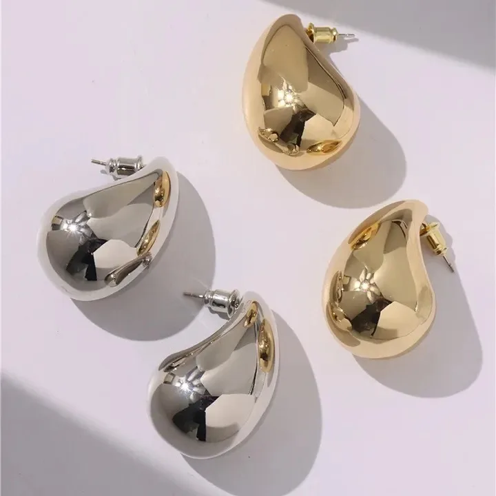 2023 Trendy Multiple 18k Gold Water Drop Stud Earrings For Women Girl ...