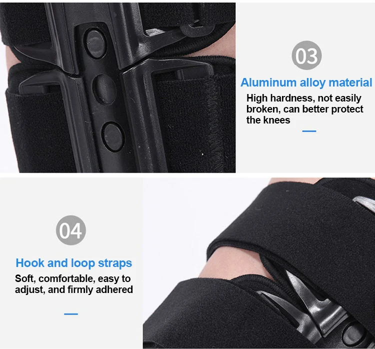 Medical Orthopedic Post Op Hinged Leg Stabilizer Brace Adjustable Rom ...