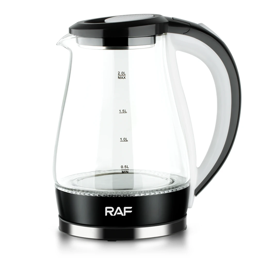 RAF 2024 Hot Electric Water Kettle - 2L Glass Body BPA Free