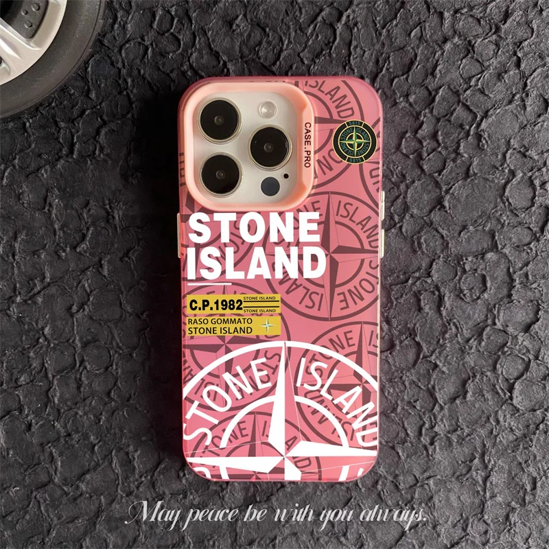 Gradient Stone Island Phone Case for Iphone 11-15 Pro Max