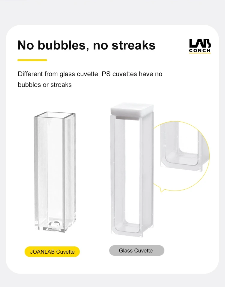 Joan Lab Polystyrene Plastic Spectrophotometer Cuvette