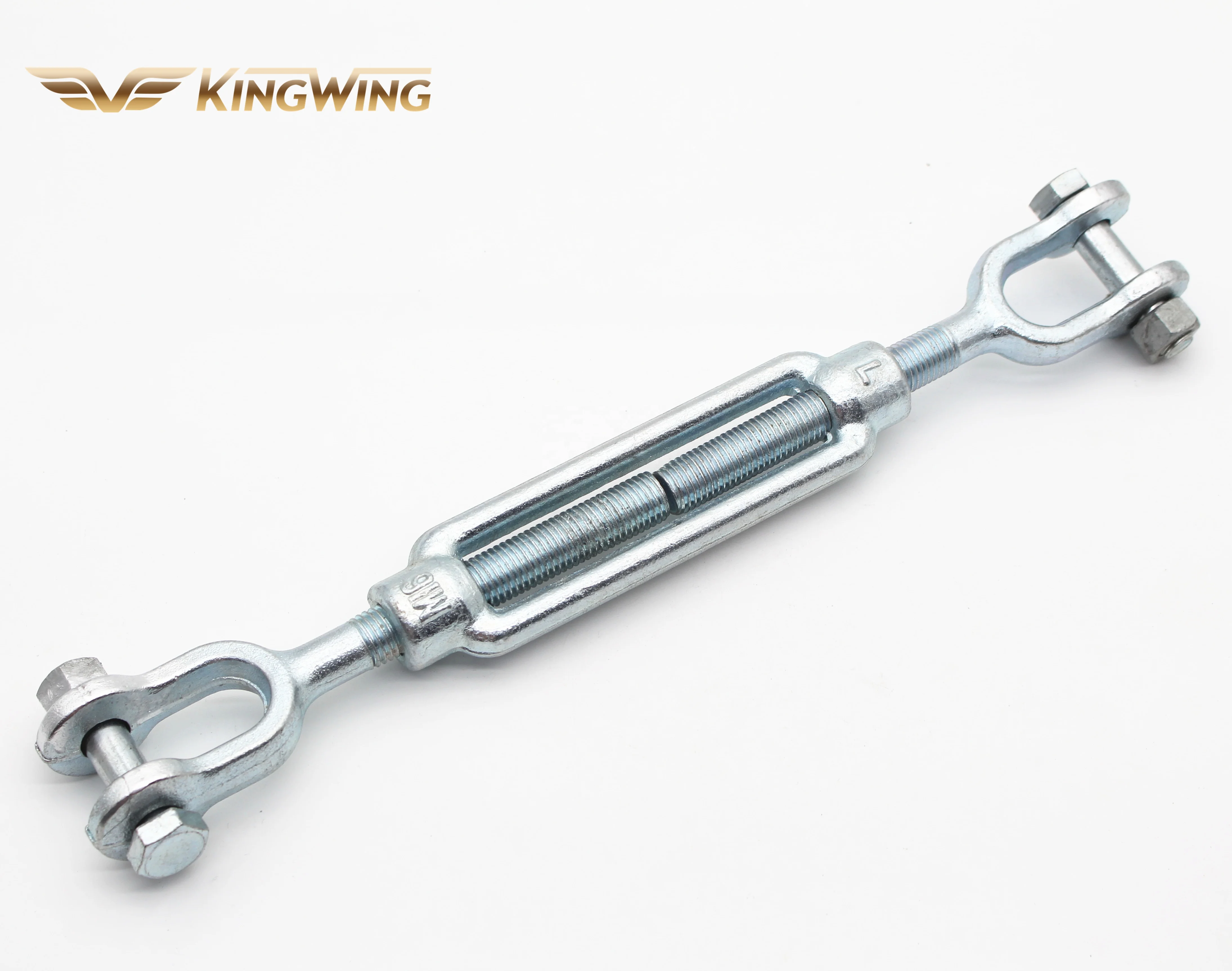 Galvanized DIN1480 M12 M16 M24 carbon steel drop forged jaw and jaw turnbuckle| Alibaba.com