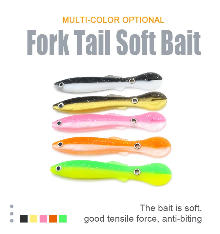 Thorforce Saltwater Fishing Simulation Loach Soft Bait 10cm/6g 7cm/2.3g Slow Sinking Bionic ...