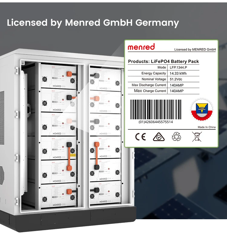 Menred Ess 100kwh Energy Storage System Powerwall Lithium Battery 51.2v 280ah 10kwh 15kwh 20kwh ...