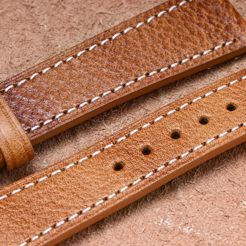 Premium Handmade Genuine Vintage Full Grain Leather Watch Strap With ...