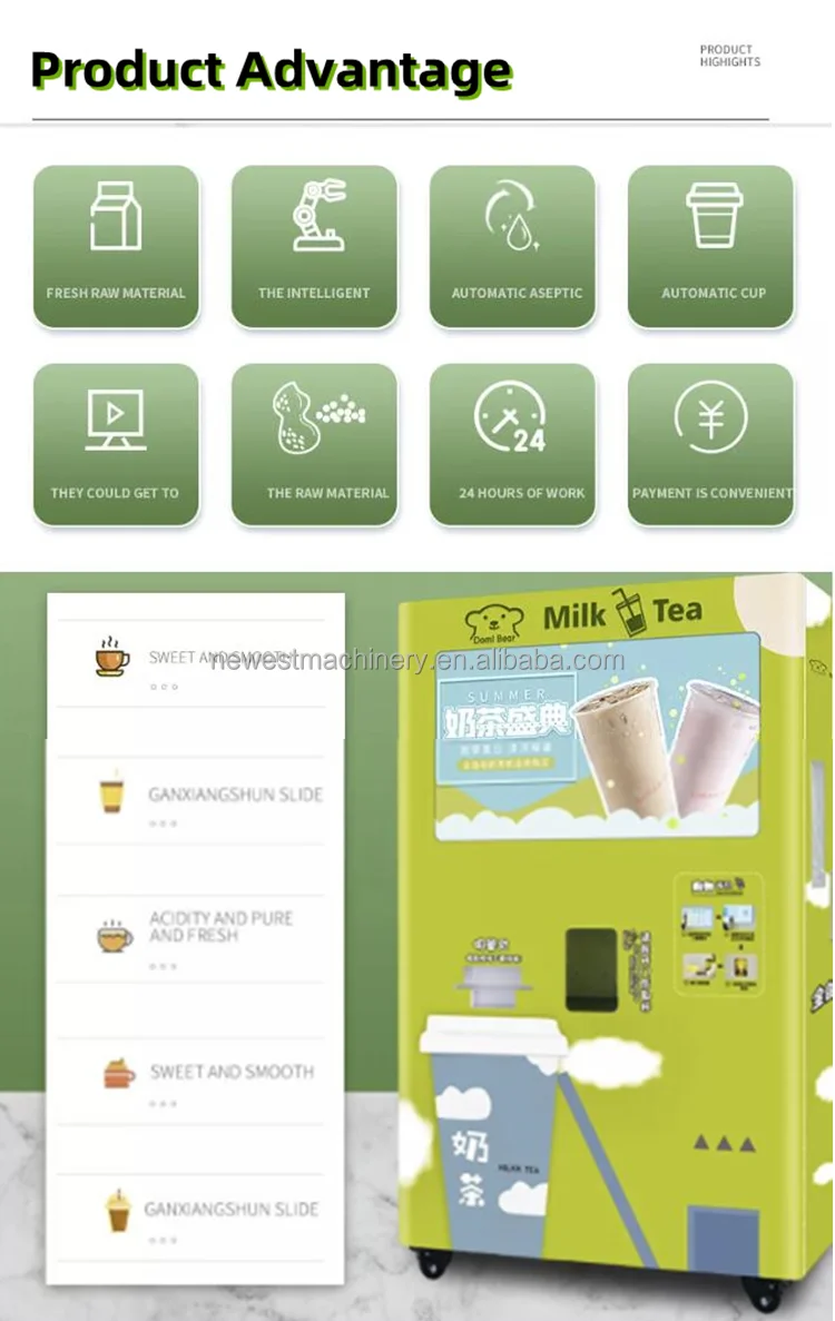 Best Selling Milk Tea Machine - Intelligent Vending Robot