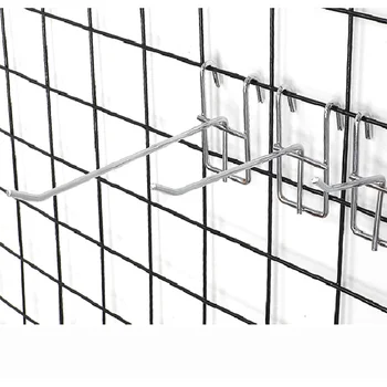 Supermarket Supplies Gridwall Mesh Panel Metal Wire Hook Hanging Metal ...