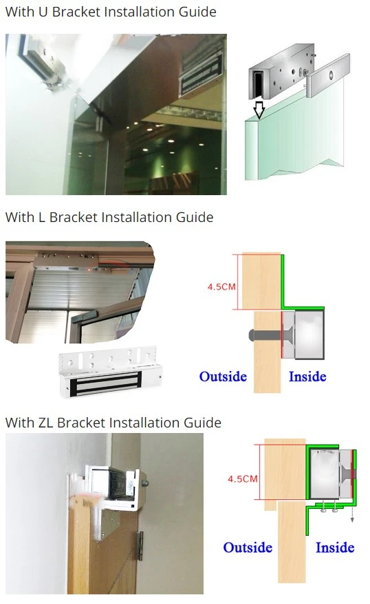 Goldbridge Em Lock Electromagnetic Lock Explosion Proof 500kg-1200lbs ...