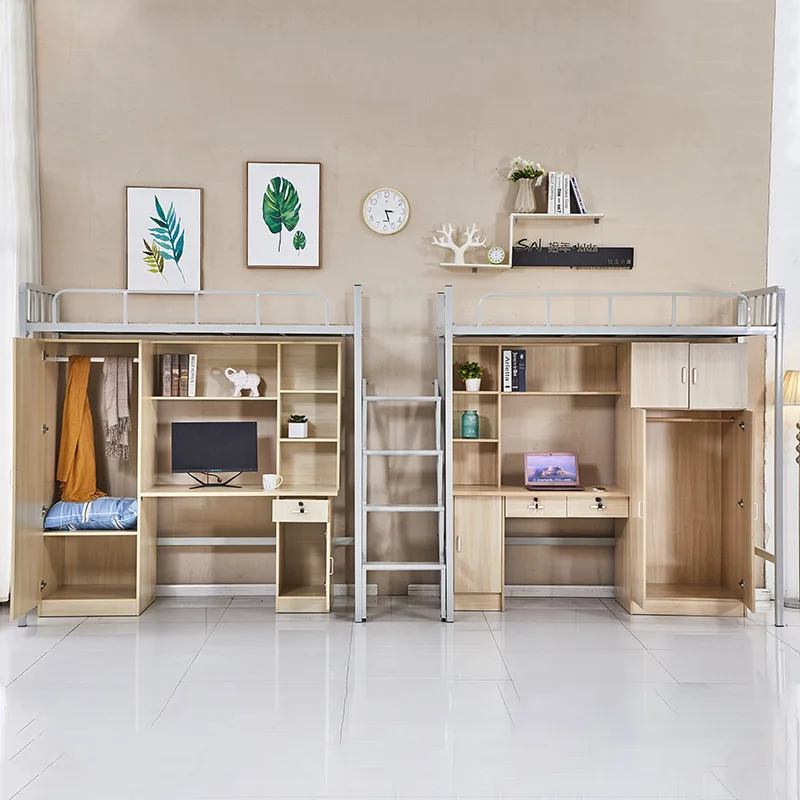Steel Dormitory Bunk Bed Metal School Loft Bed Double Bunk Dormitory ...