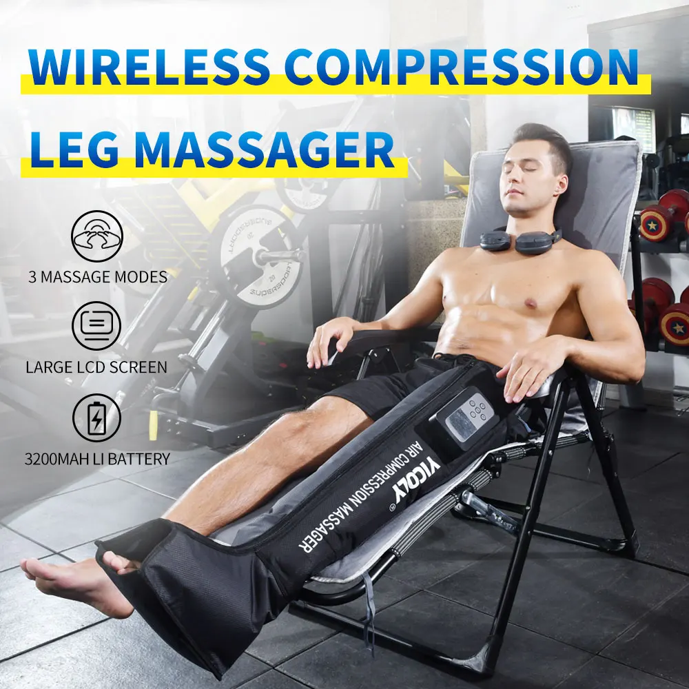 Air Leg Full Body Compression Leg Therapy Massager Relax Recovery ...