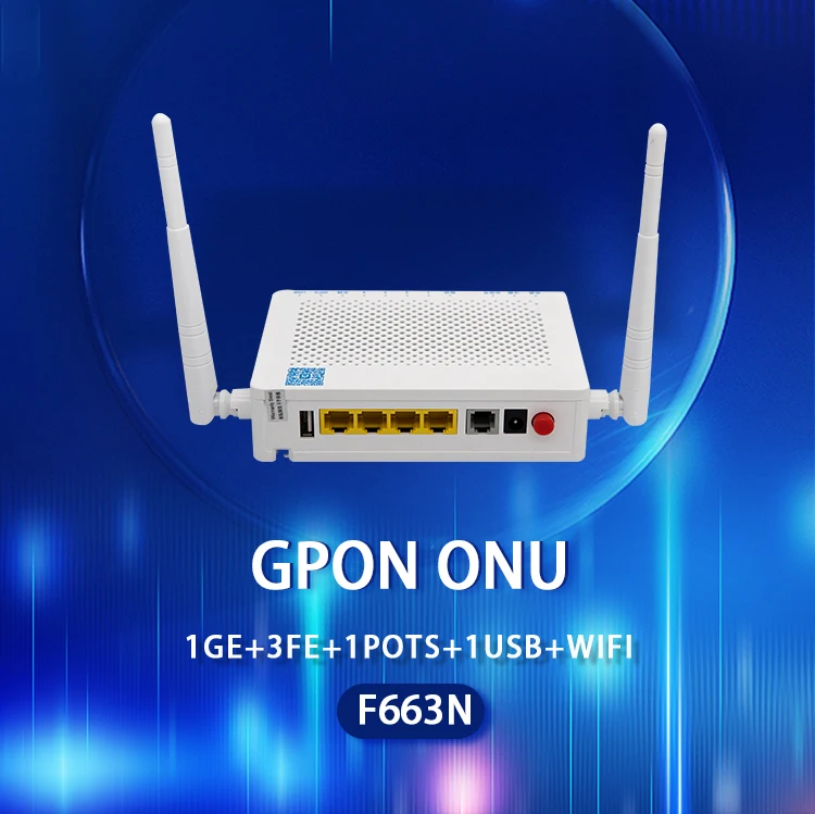 New Gpon Ont Modem Zxhn 1ge+3fe+1tel+wifi Gpon Onu Ftth Router F663nv3a ...