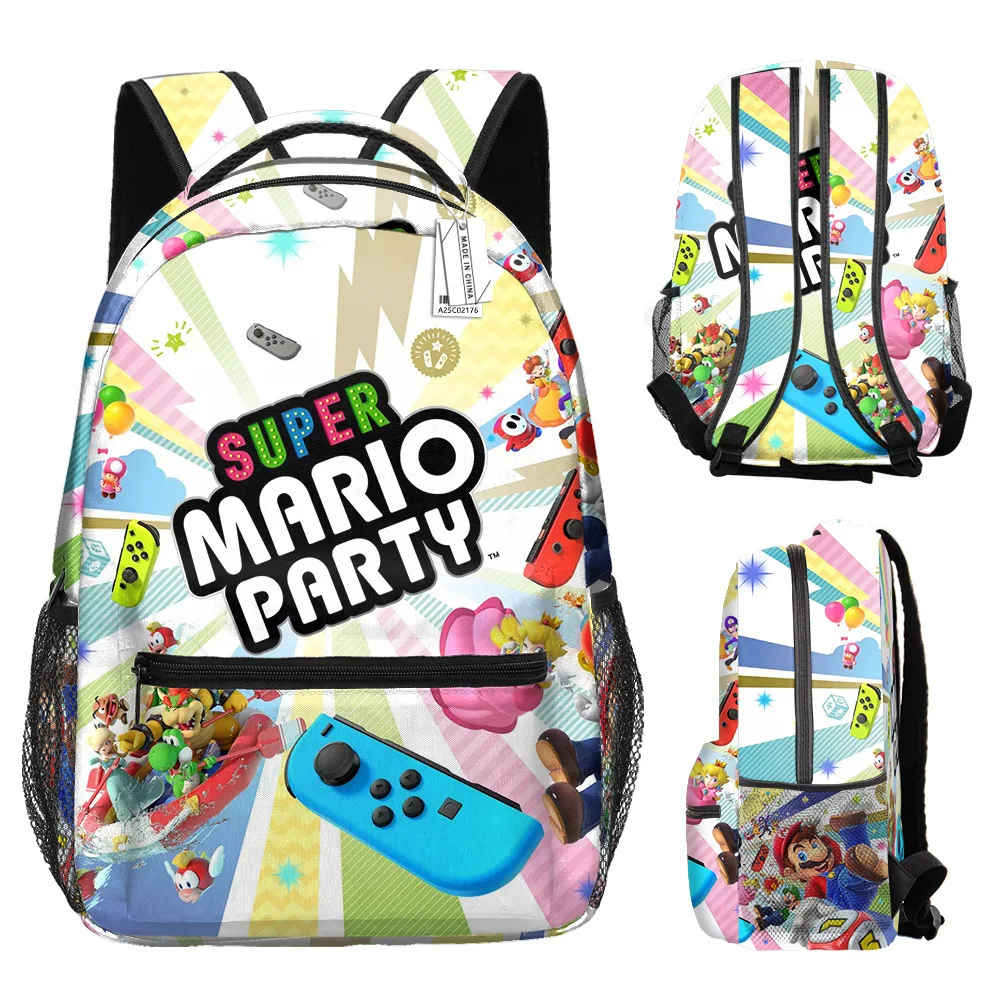 Spot Super Mario Student School Bag Cartoon Backpack Mario Supermario ...