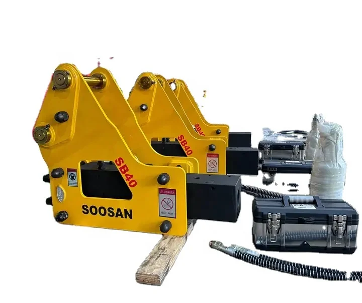 Soosan Hydraulic Breaker Model Sb40 Side Type Suitable For Mini Excavators,Backhoe Loaders,Skid ...
