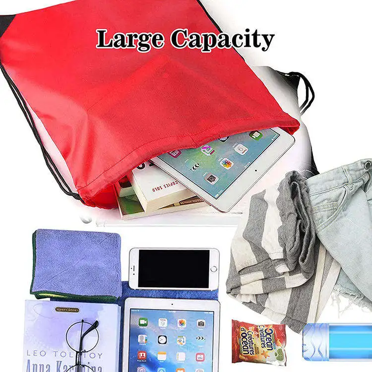 Customized Professional Oxford Polyester Drawstring Backpack With ...