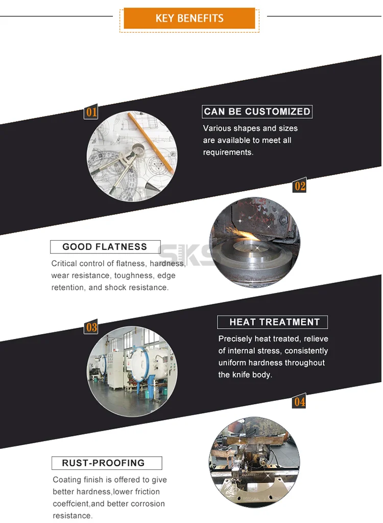 Custom Cut-Off Knives for Tube Mill Metal Pipe HSS/Stainless Steel/D2 ...