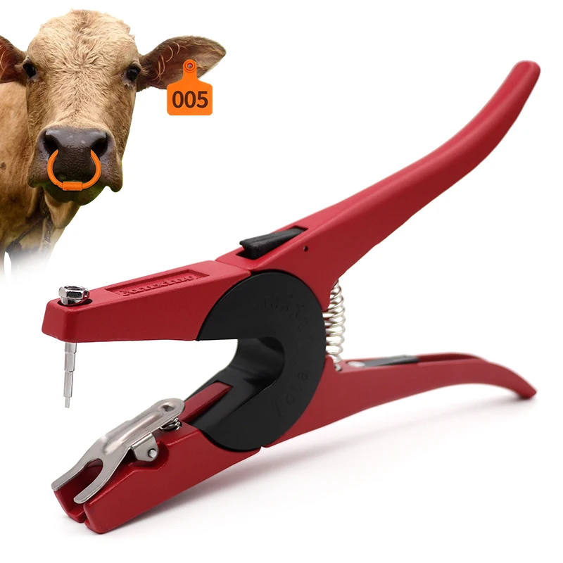 Cattle Sheep Equipment Ear Tag Applicator Aluminum Alloy Poultry Handy ...