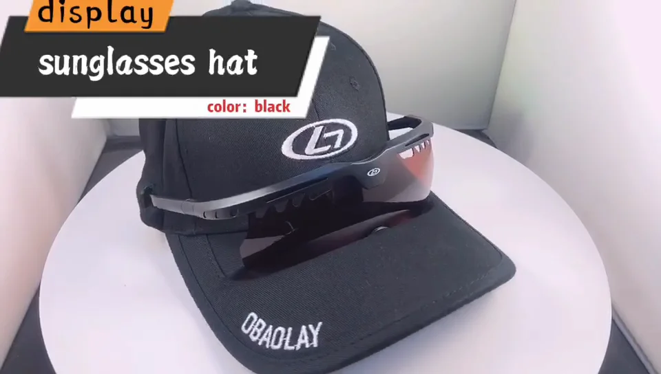 Optical Glasses Factory Customized Sun Hat Polarized Sunglasses Hat ...