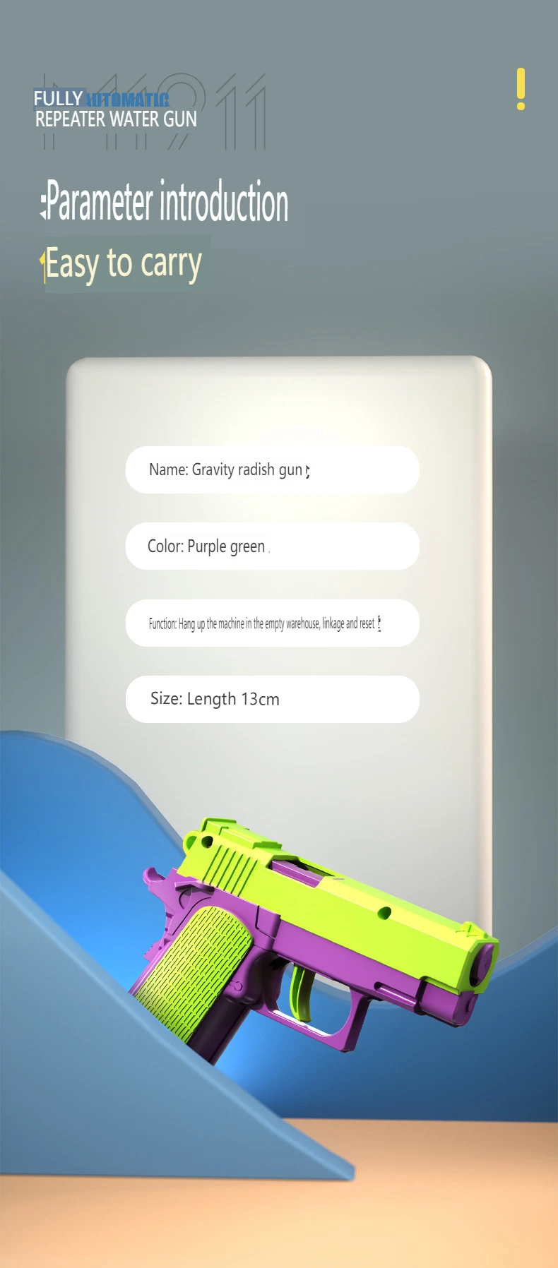 Sand Hawk Toy Gun 3d Printing Mini Turnip Gun On Empty Bin Decompress ...