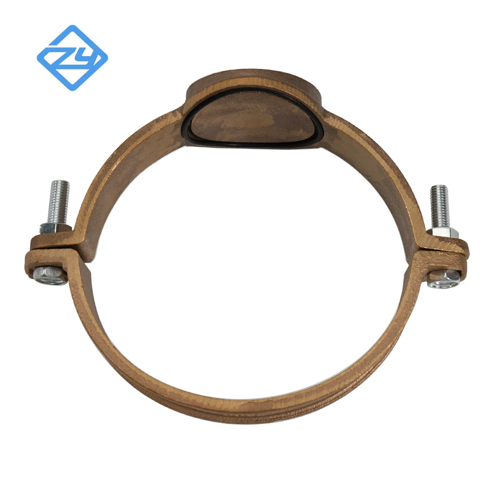 Cast Bronze Saddle Pipe Clamp Ferrule Brass Saddle Tapping Clip - Buy ...