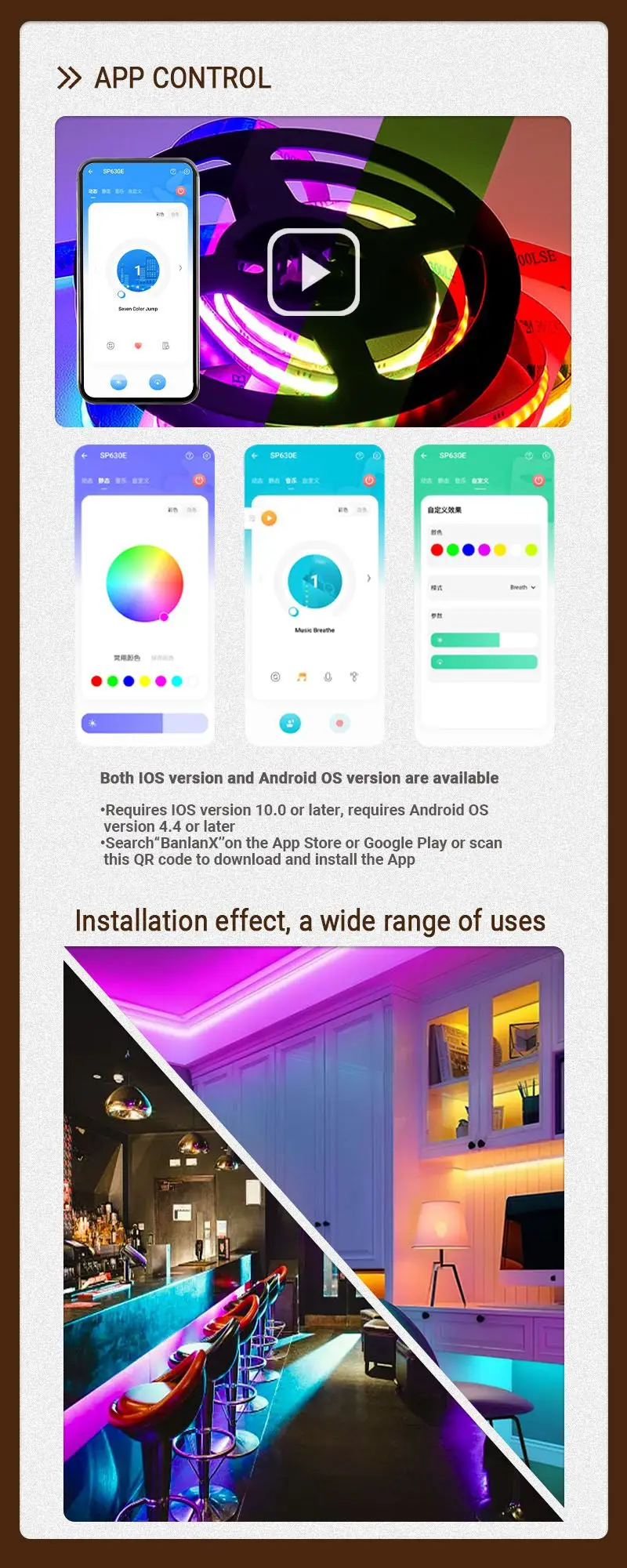 Arraystar New High Density 840 Leds/m Cob Strip Light 5 In 1 Color ...