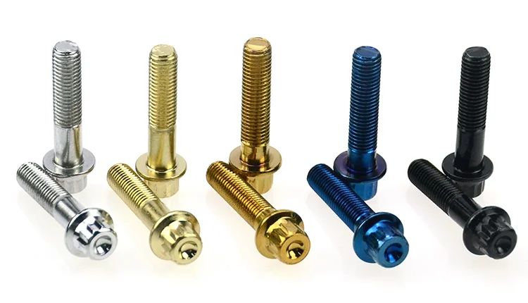 Chrome Plated 12 Flange Pt Bbs Rs/ Rx Split Rim Bolts M7 X 32 M7*24mm ...