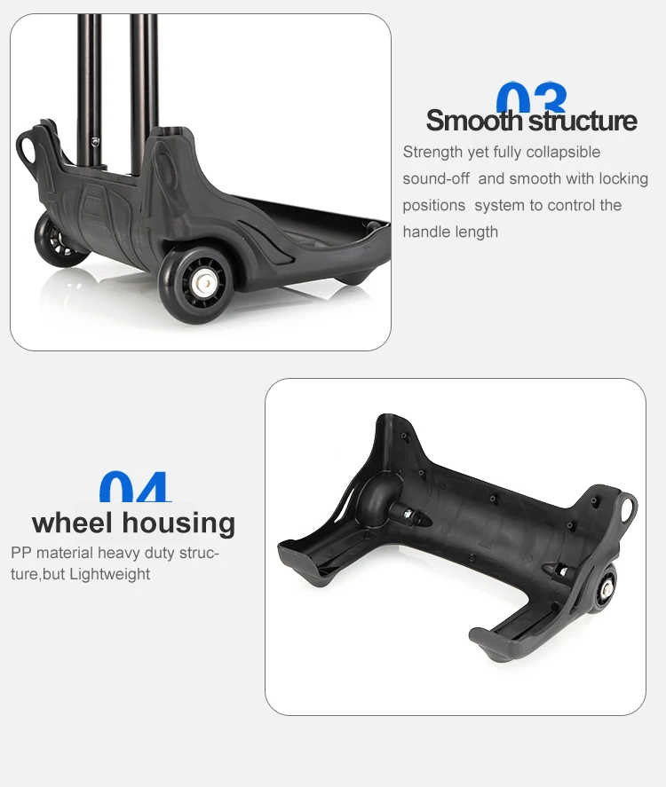 Kids School Bag Telescopic Trolley Handle Spare Parts Luggage Trolley ...