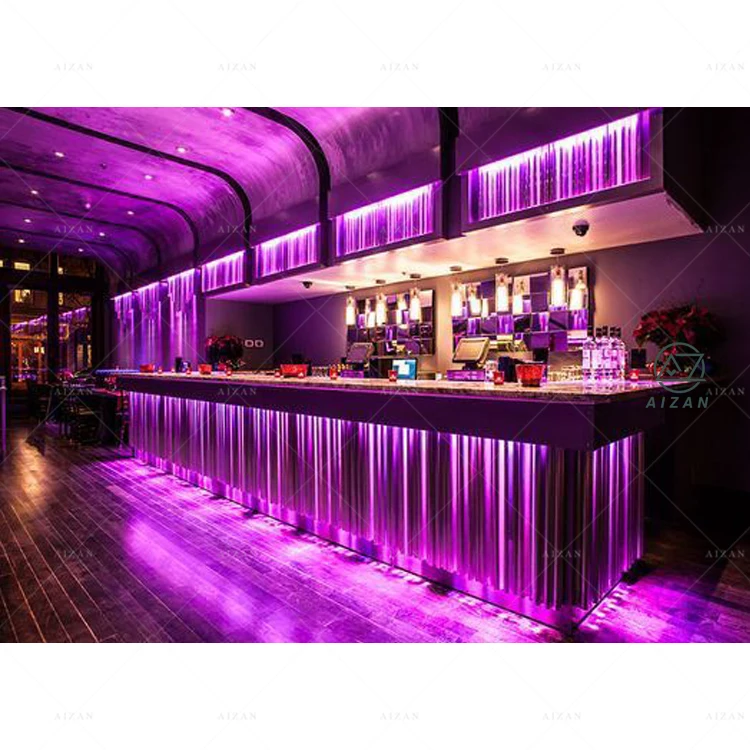 Customized Nightclub bar Counter Stunning bar Furniture Bistro Drink ...