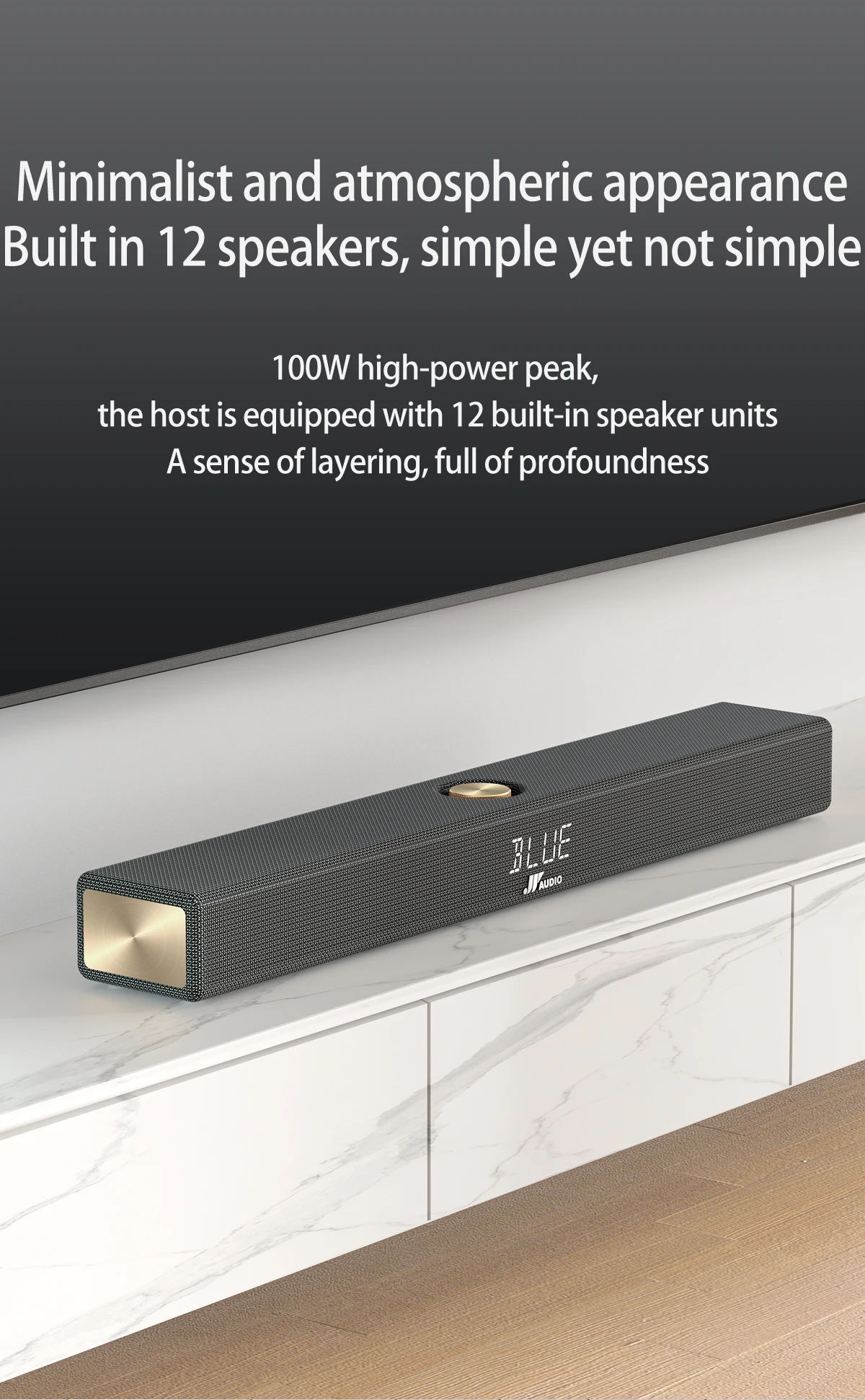 7.2.6 CH Home Theater Soundbar with 2X8” Wireless Subwoofer & 6 ...