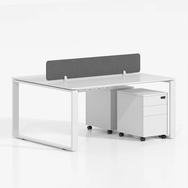 Modern Modular White Office Furniture Desk Work Station 2 4 6 8 Person ...