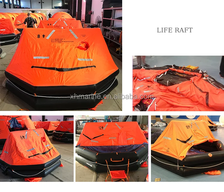 SOLAS Throw Overboard Inflatable Life Raft With Fiberglass FRP Hard ...